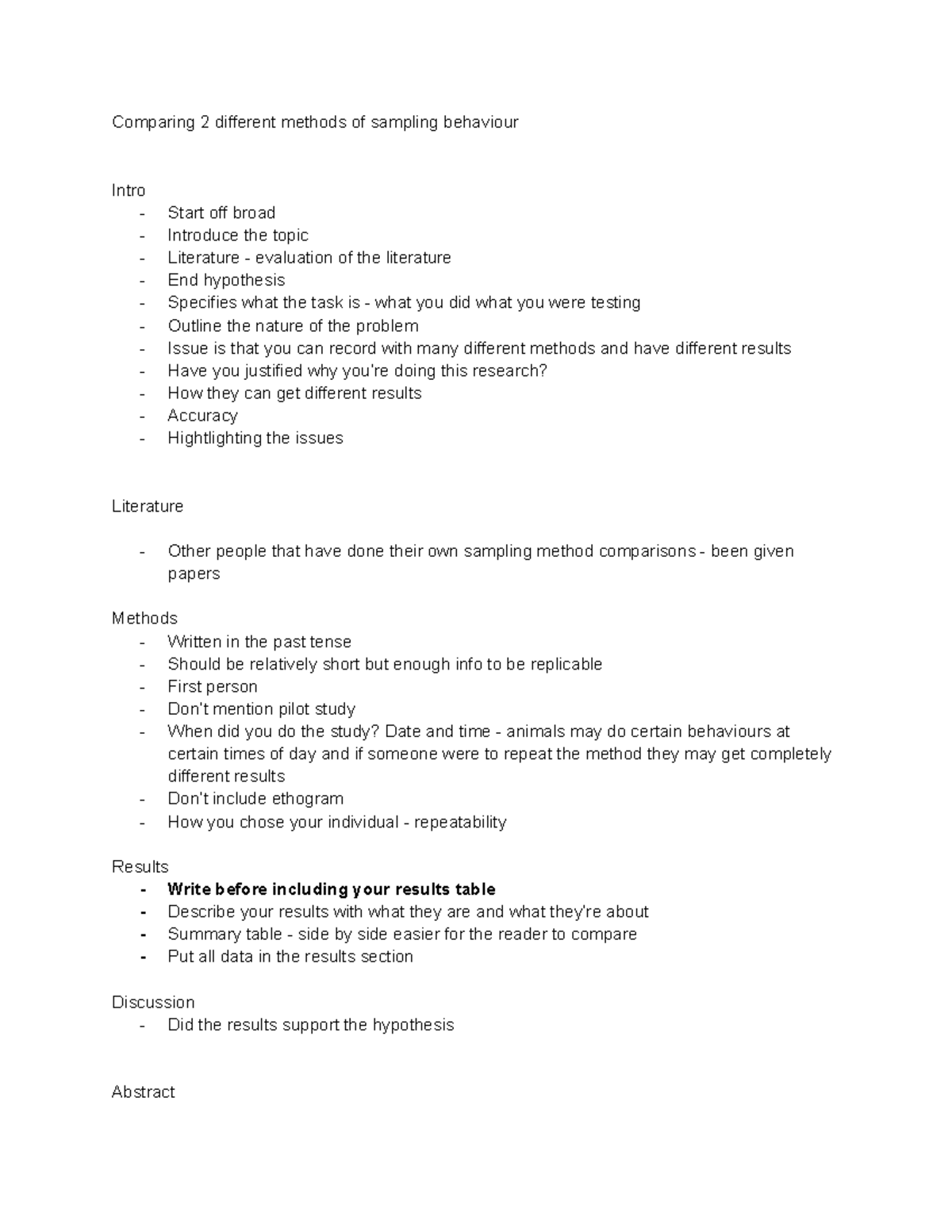 Comparative Analysis of Behavior Sampling Methods - Chester Zoo ...