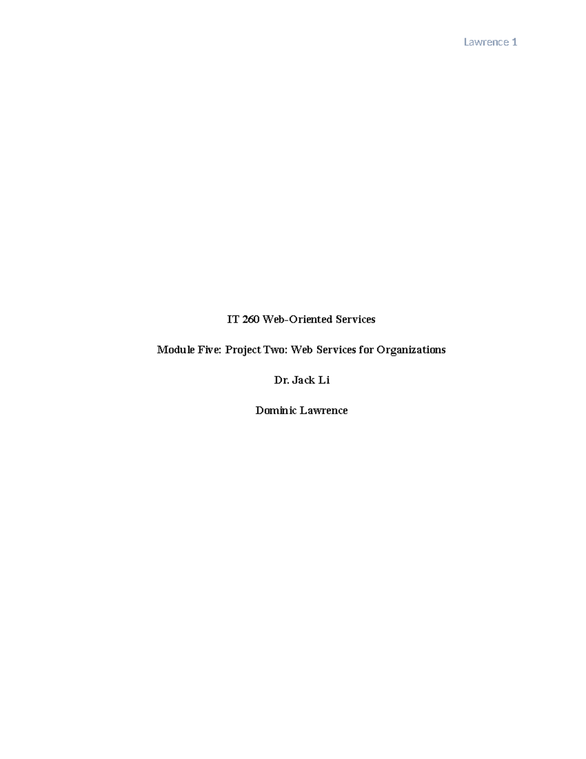 IT 260 Module 5 Project 2: Web Services Implementation for Web Explore - Studocu