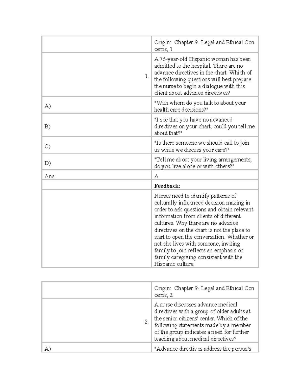 Chapter 9: Legal and Ethical Concerns in Healthcare Decisions - Studocu