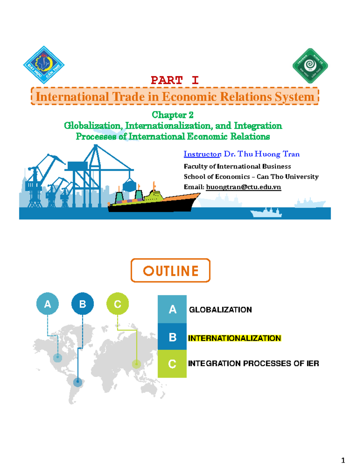 Chapter 2: Globalization, Internationalization, and Integration ...
