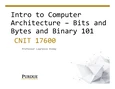 Quiz: CNIT176 Bits, Bytes, and Binary - CNIT 17600 | Studocu