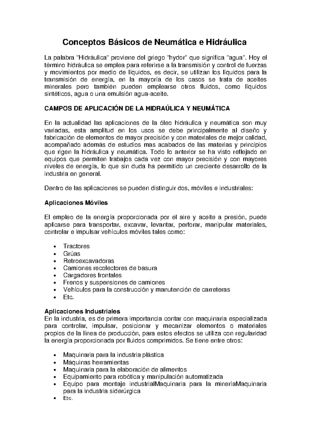 Neumatica-N°2: Fundamentos de Hidráulica y Neumática - Studocu