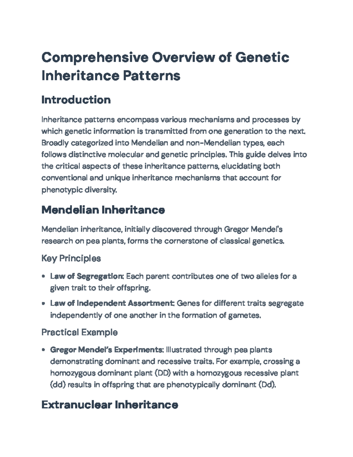 Genetic Inheritance Patterns: A Detailed Overview and Mechanisms ...