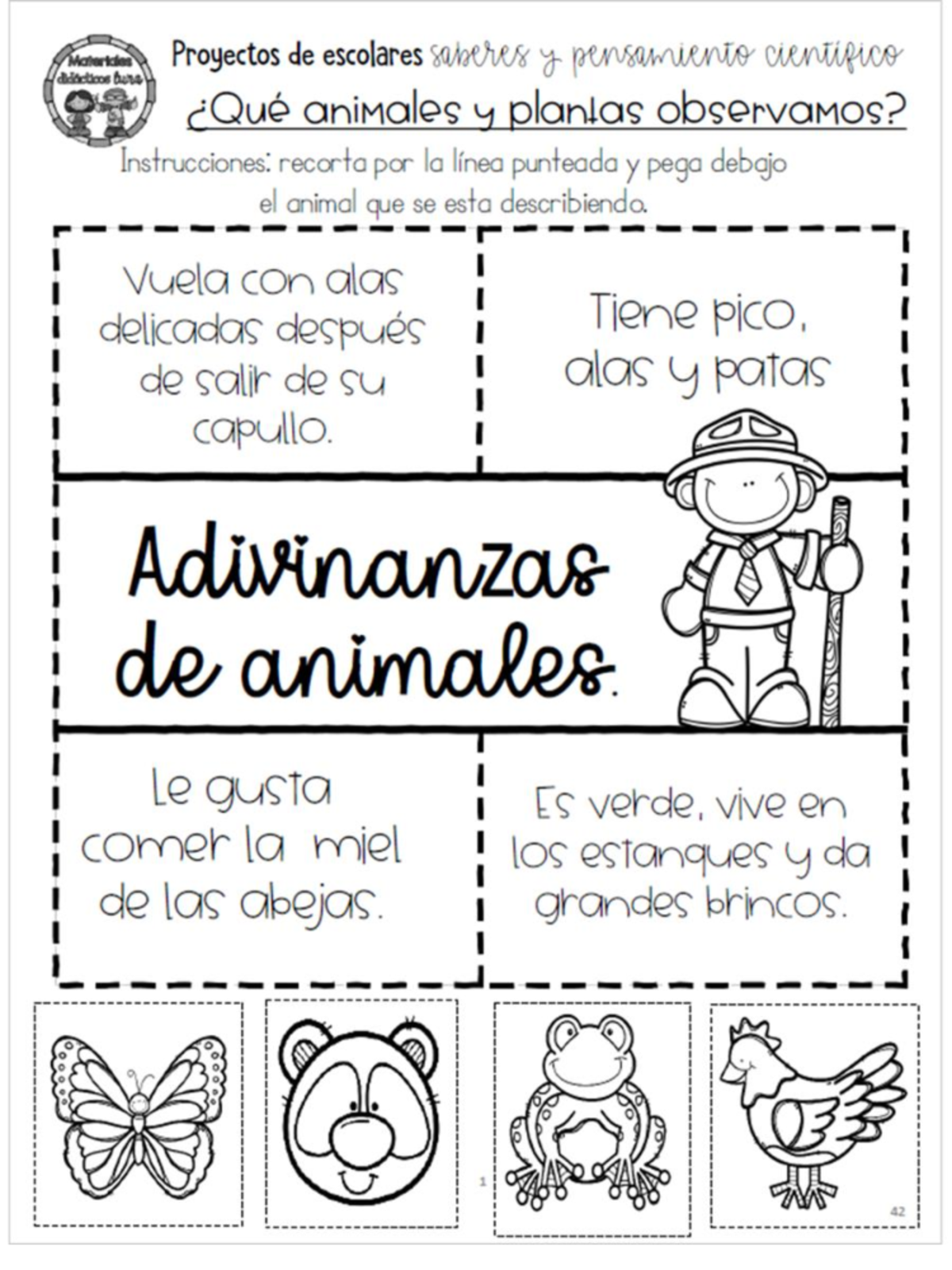 Adivinanzas DE Animales - Lenguaje y Comunicacion - Materides Proyectos ...