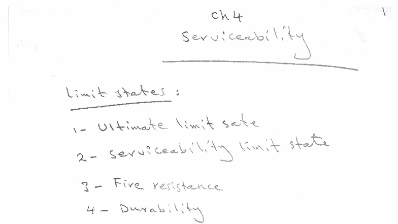 Chapter 4 - Serviceability Limit States: Ultimate & Cracking Moments ...