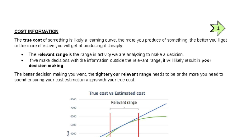 COST INFORMATION 1: Key Concepts and Strategies in Costing Systems ...