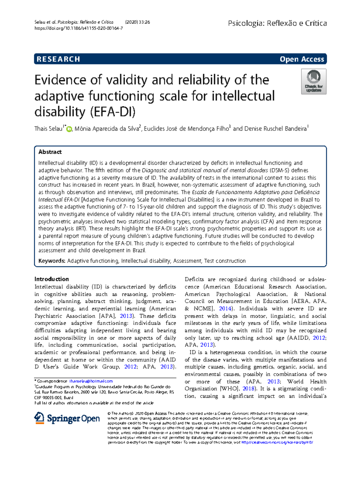 S41155 020 00164 7 - Validity and Reliability of the Adaptive ...