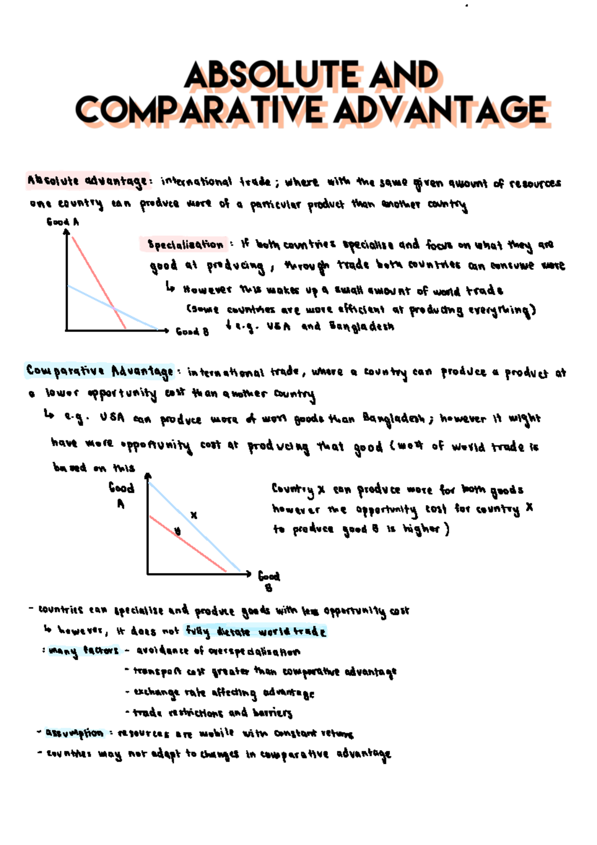 Absolute and Comparative Advantage in International Trade Concepts ...
