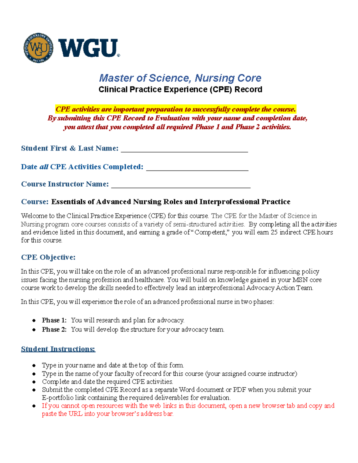 CPE Record D024: Mastering Professional Presence in Nursing Roles - Studocu