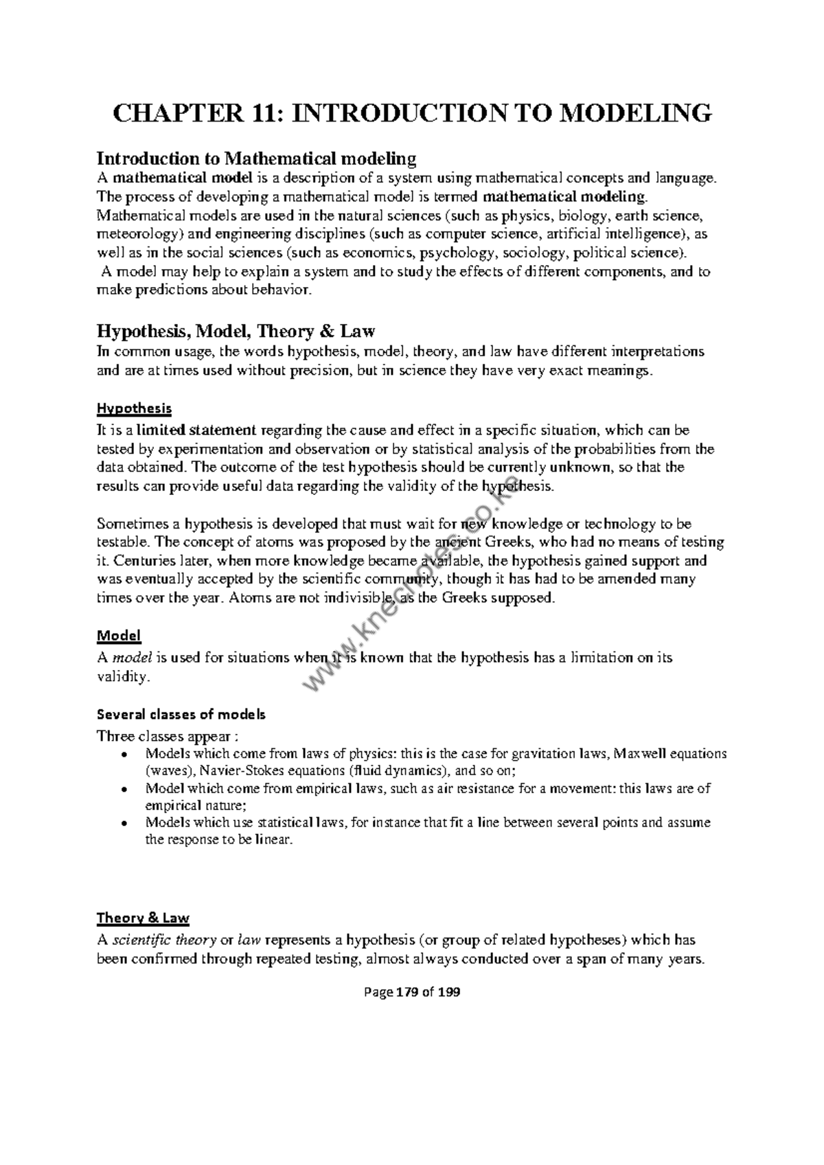 11 Introduction-TO- Modeling - CHAPTER 11: INTRODUCTION TO MODELING ...