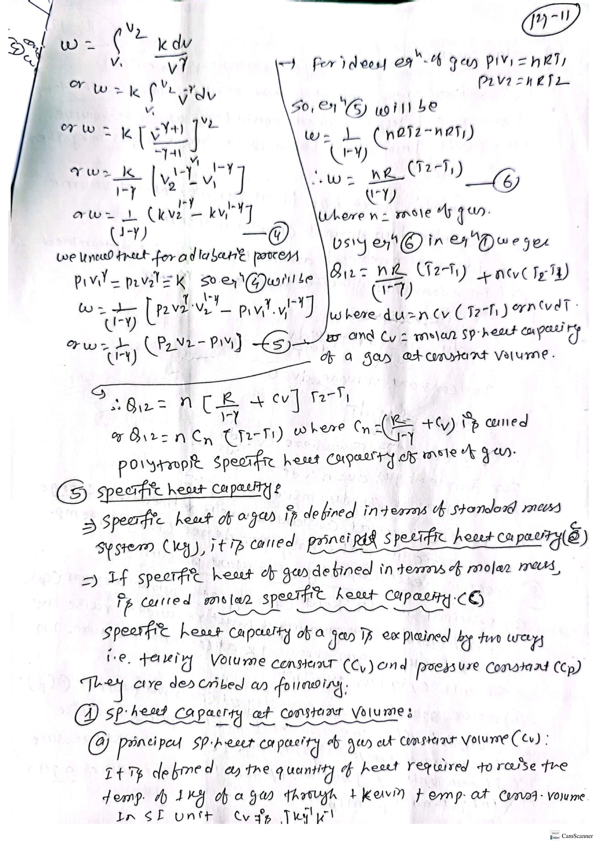 AP 2nd Law of Thermodynamics: Specific Heat Capacities and Efficiency ...