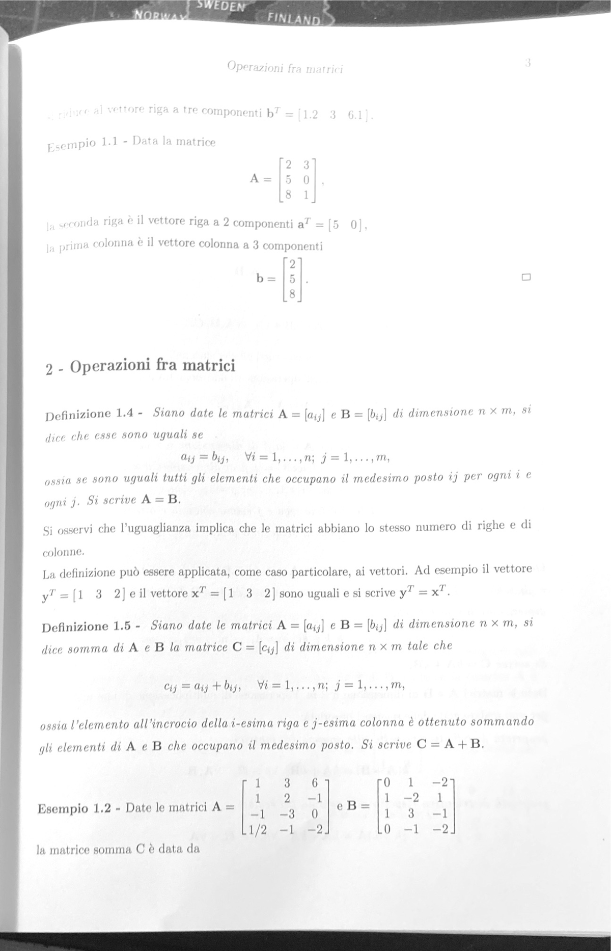 Operazioni con matrici - Elementi di matematica (2 moduli) - Studocu
