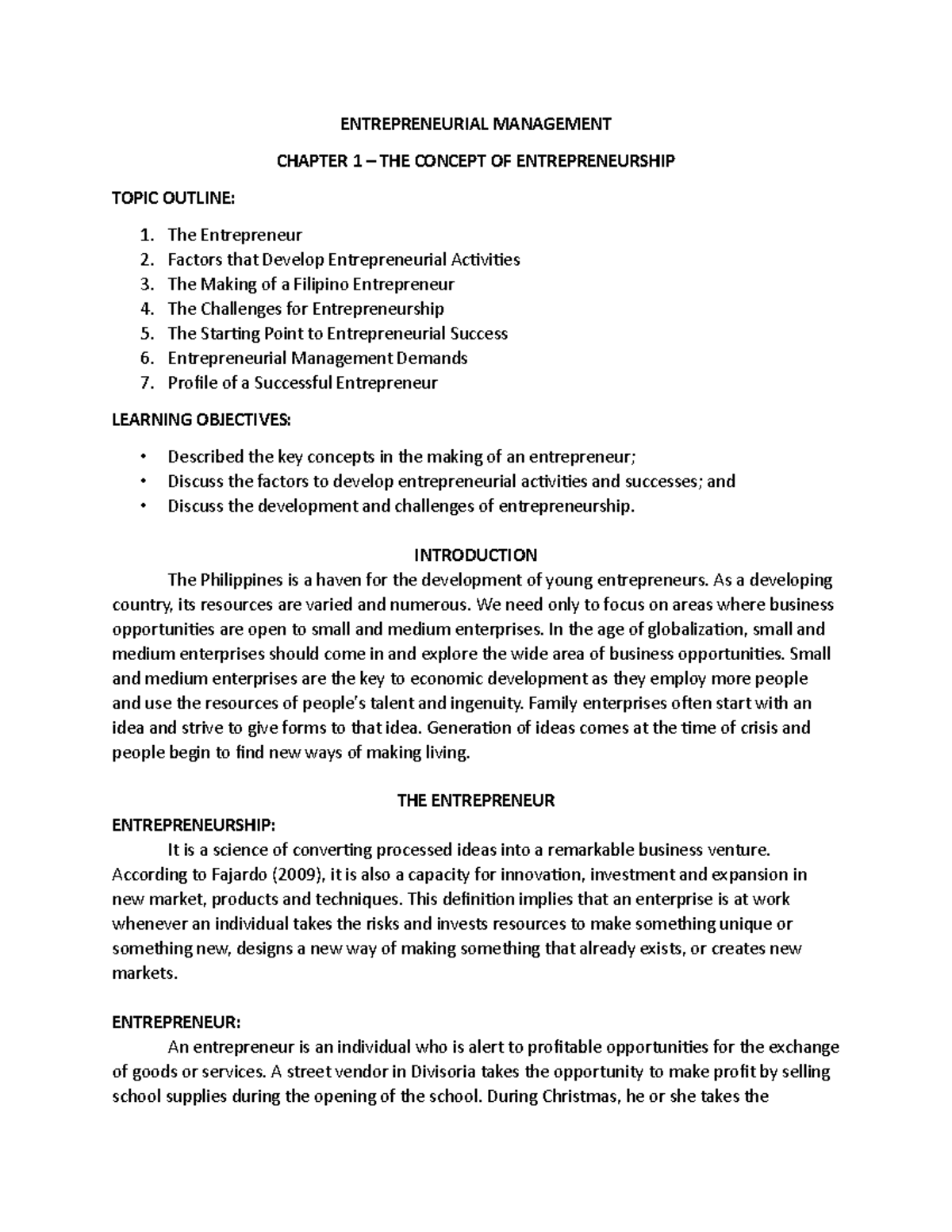 Entrepreneurial Management - Key Concepts & Insights for Success - Studocu
