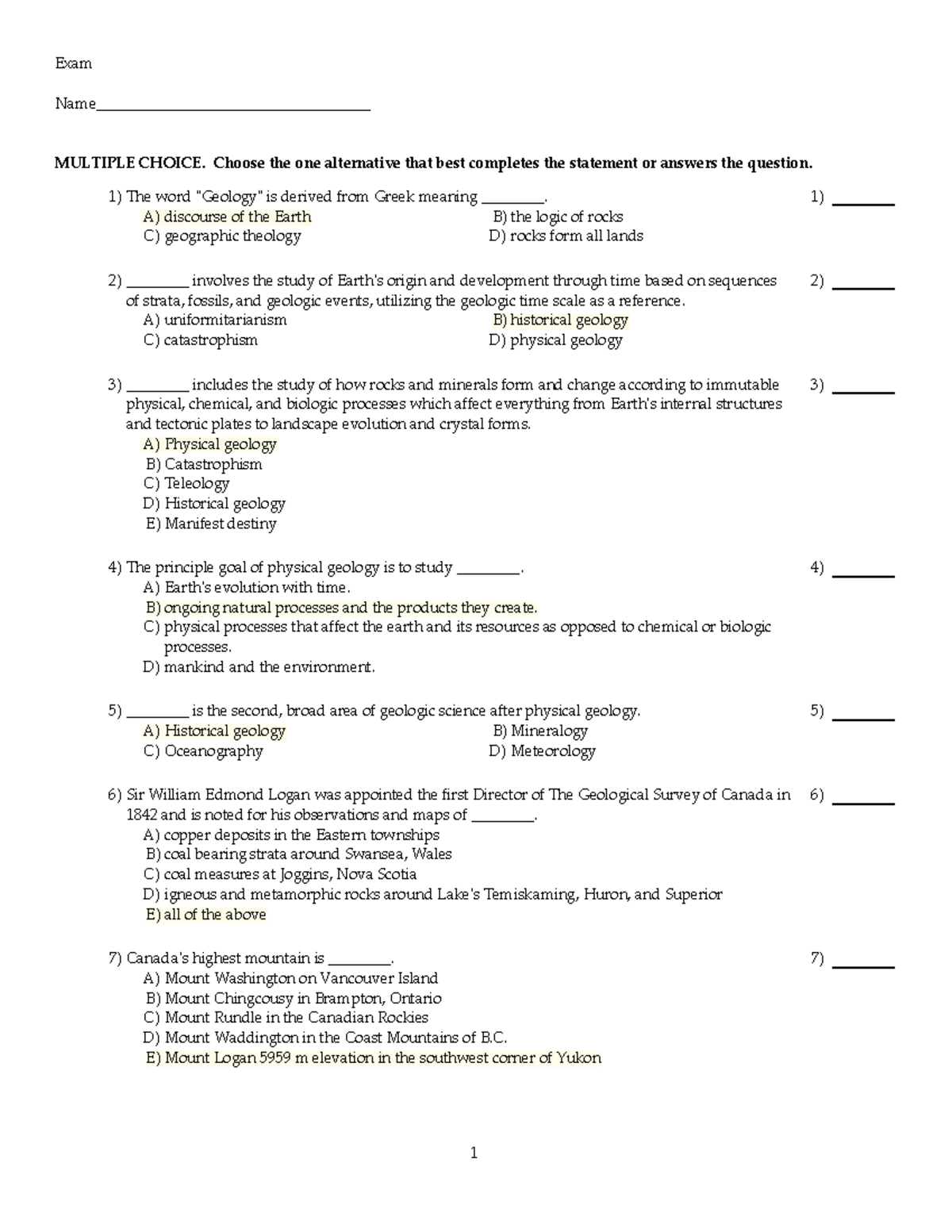 Chapter 1 - answer key - - Studocu