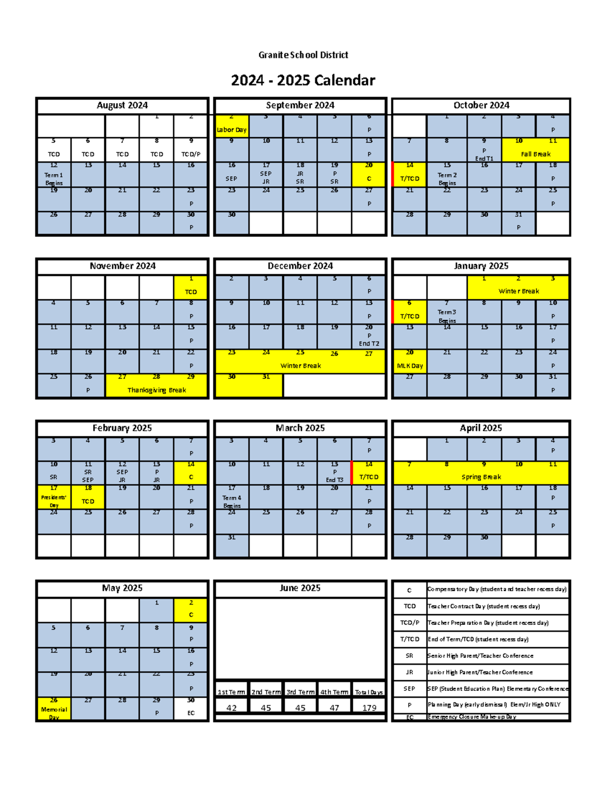 2024-2025 Academic Calendar - Important Dates & Events - Studocu