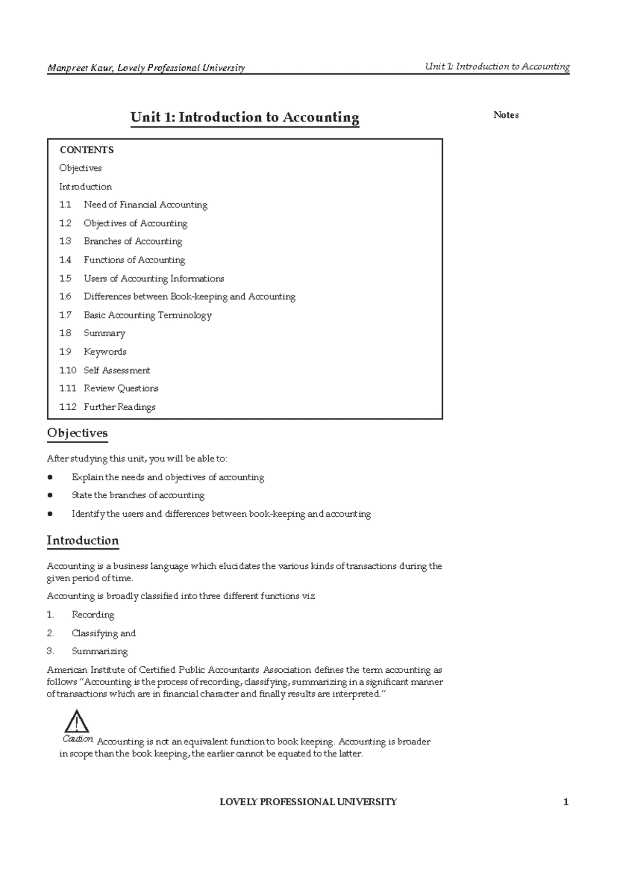 Bcom 2nd year cost accounting unit 1 - UNIT – I INTRODUCTION TO COST ACCOUNTING Definition of ...