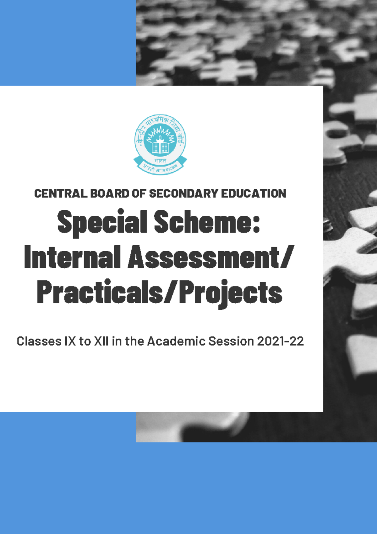 CBSE Internal Assessment Guidelines for Practical Projects IX-XII - Studocu