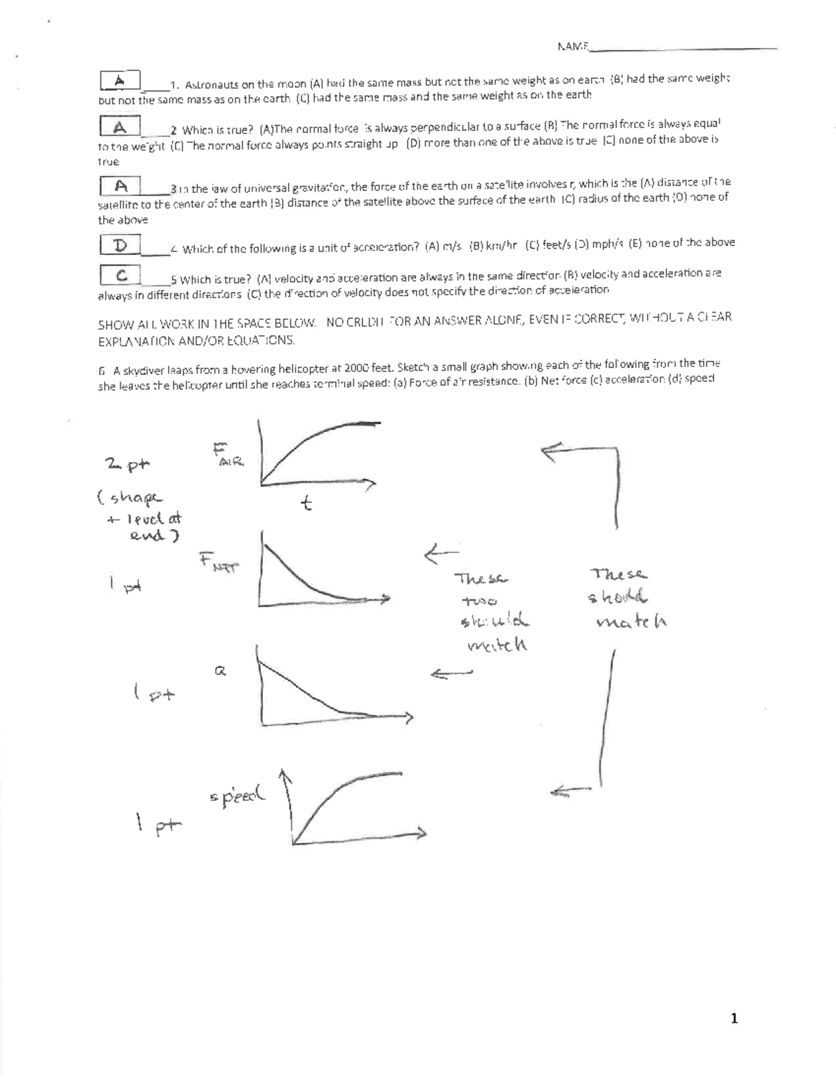 Midterm 1 Study Guide: Physics Concepts and Problems (PHYS 101) - Studocu