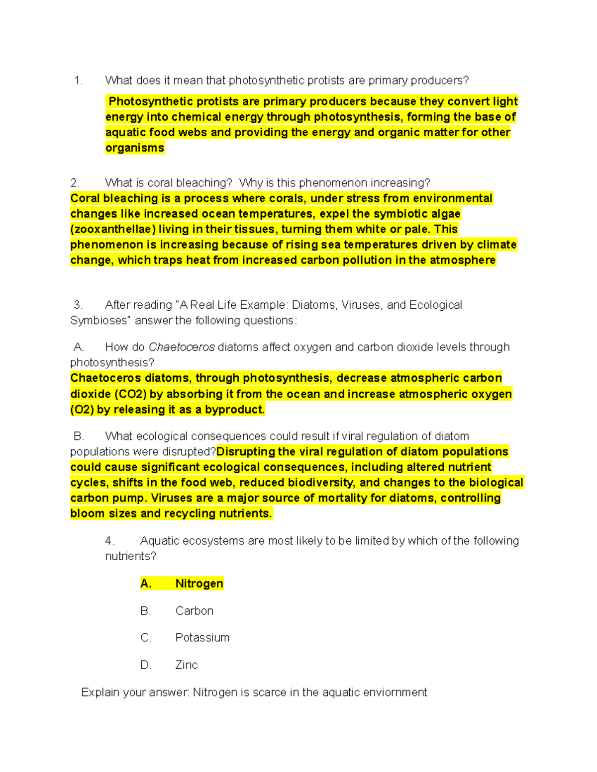 BIO 110 - FA25: Effects of Nutrient Pollution on Aquatic Ecosystems ...