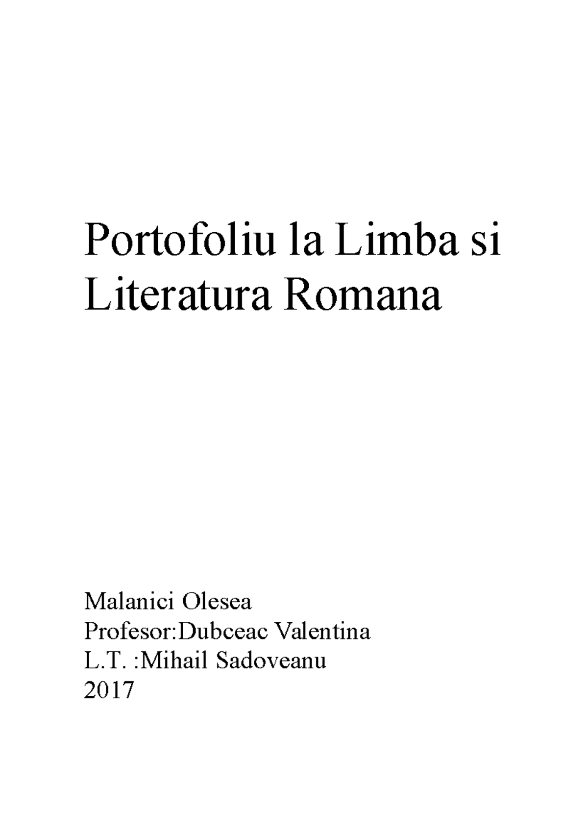 Genuri Literare și Părți de Vorbire - Limba și Literatura Română (L.T ...
