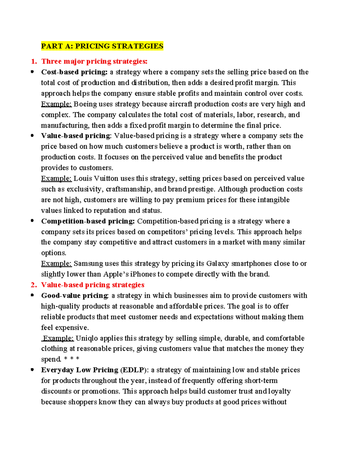 Marketing Strategies and Distribution Systems (MKT 101) - Studocu