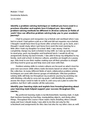 ENG 130 Module One Reading Response - Page 1 / 01 Classification ...