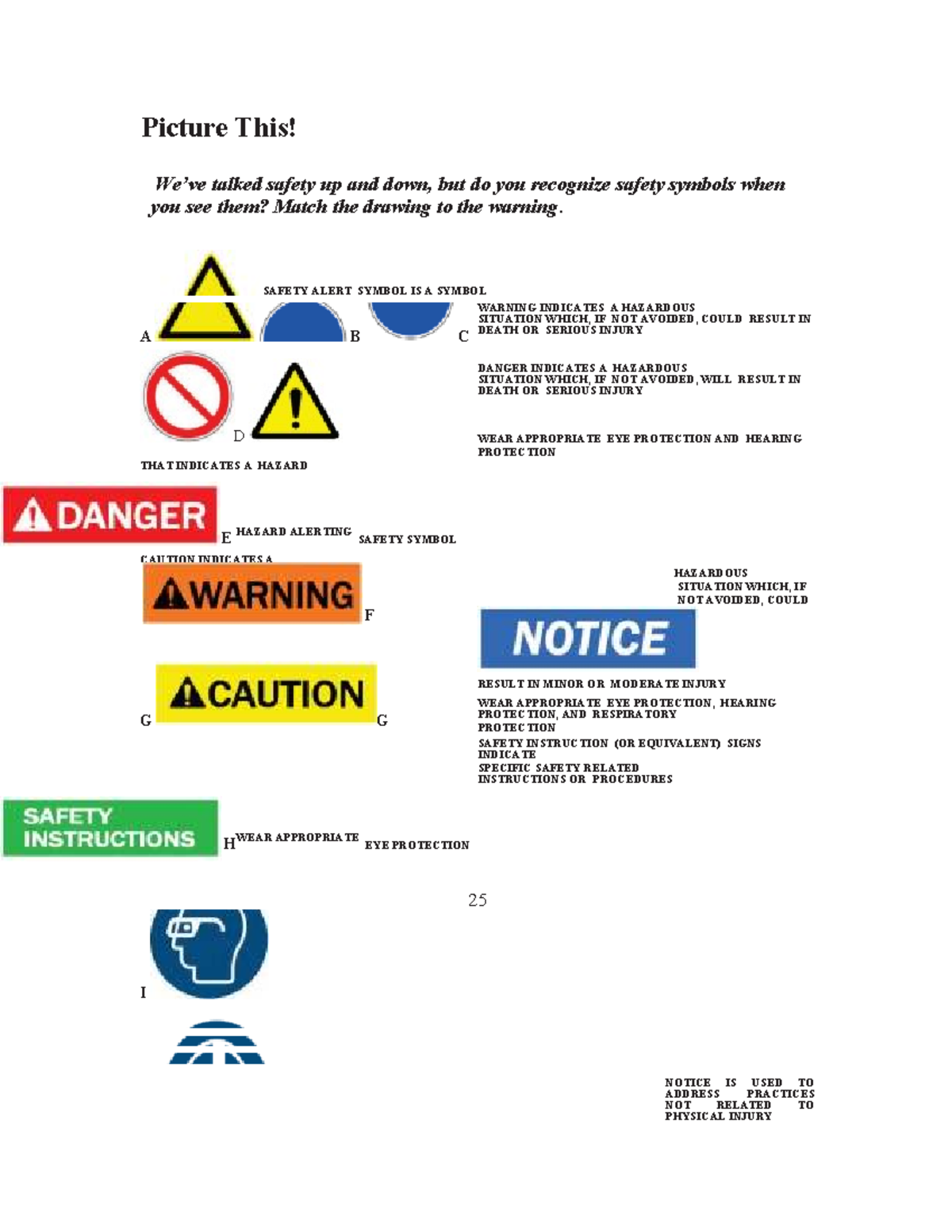 PPE and Hazard Signs Activity Worksheet - Erick Arnold 2026 - Studocu
