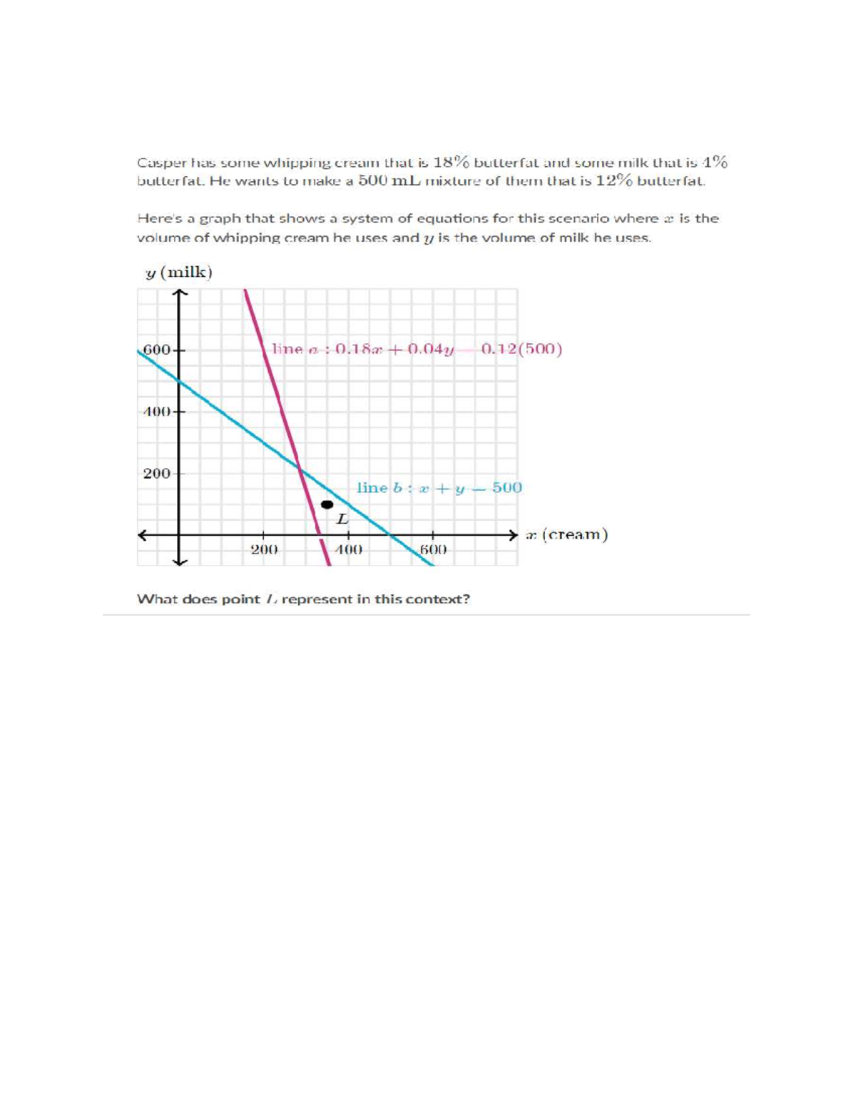 System of Equations for Butterfat Mixture (Math 74397) - Studocu