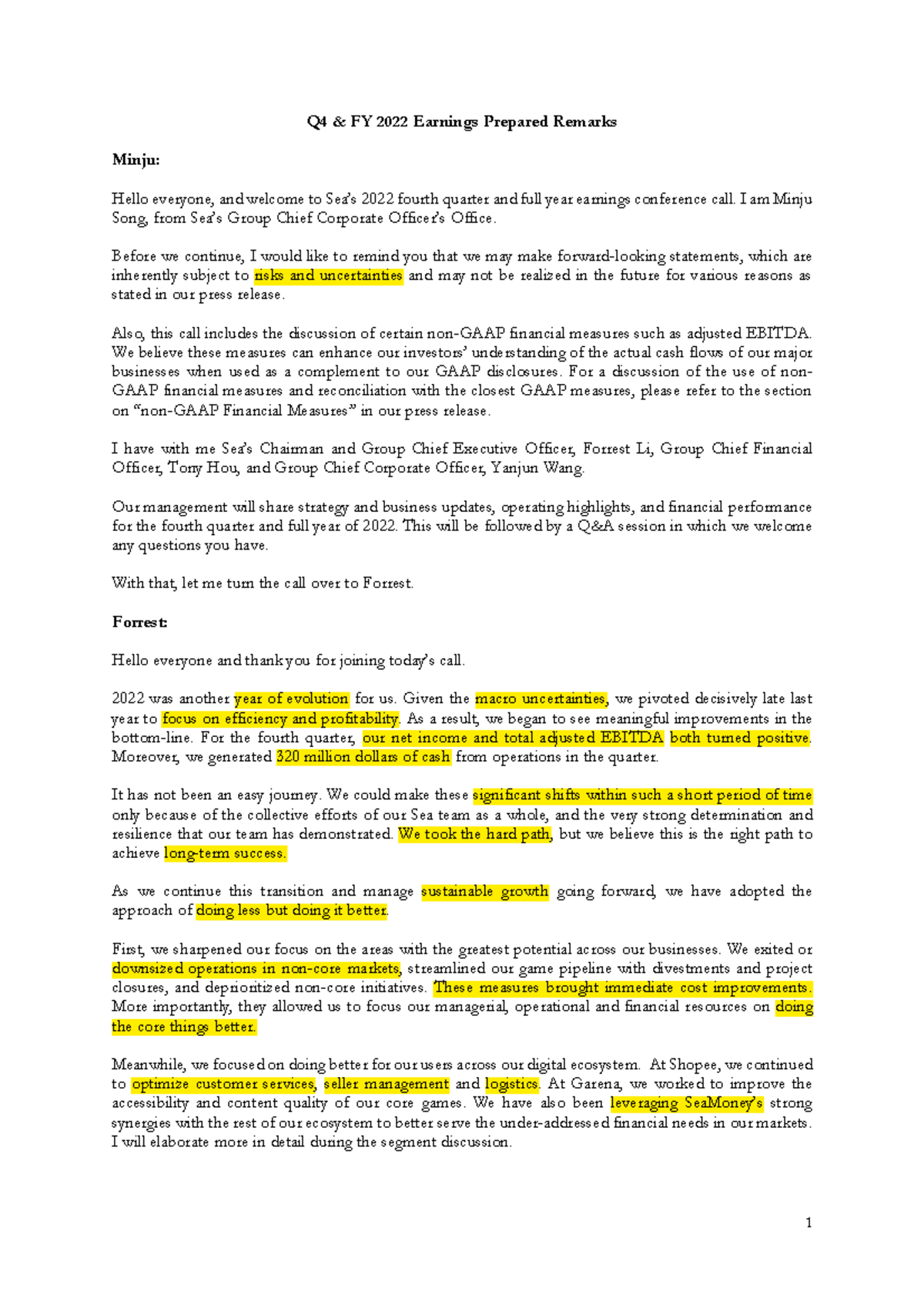 Q4 FY 2022 Earnings Call Transcript: Insights from Forrest Li - Studocu