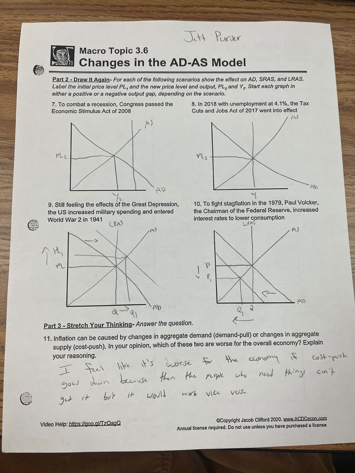 IMG 4288 - MACRO TOPICS - Topic 3.6 AD, SRAS, LRAS Changes Analysis ...