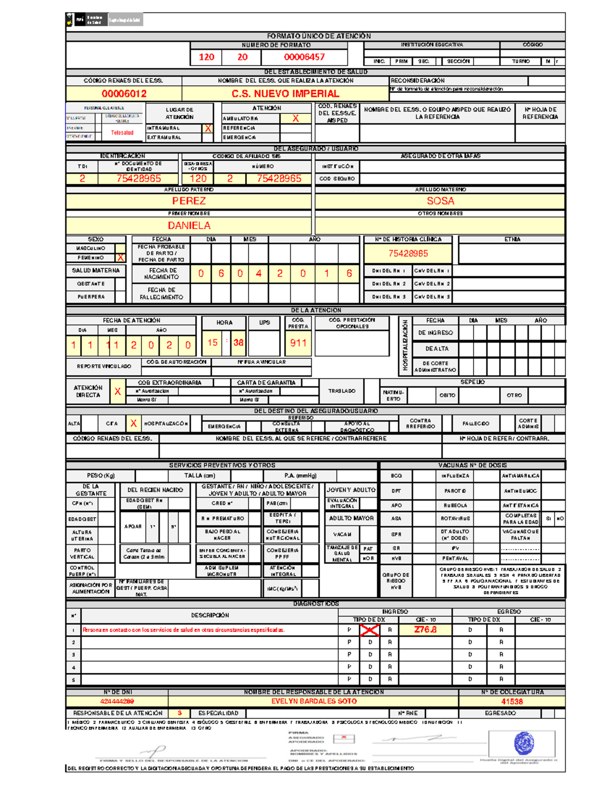 Guía para el Llenado del Formato Único de Atención (FUA) - Studocu