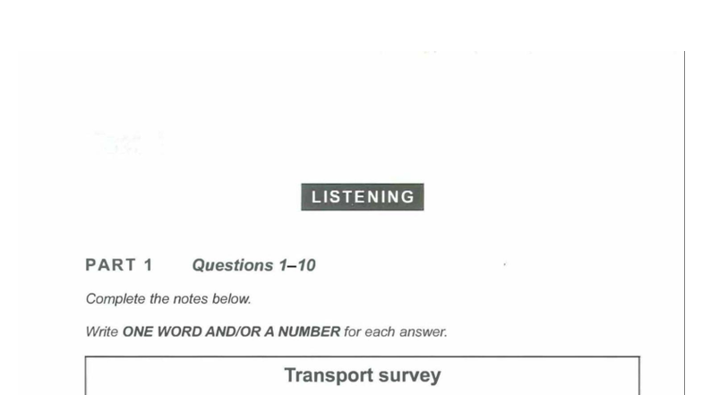 Test 1 - UNIT TEST 1 Listening Comprehension Questions - Studocu