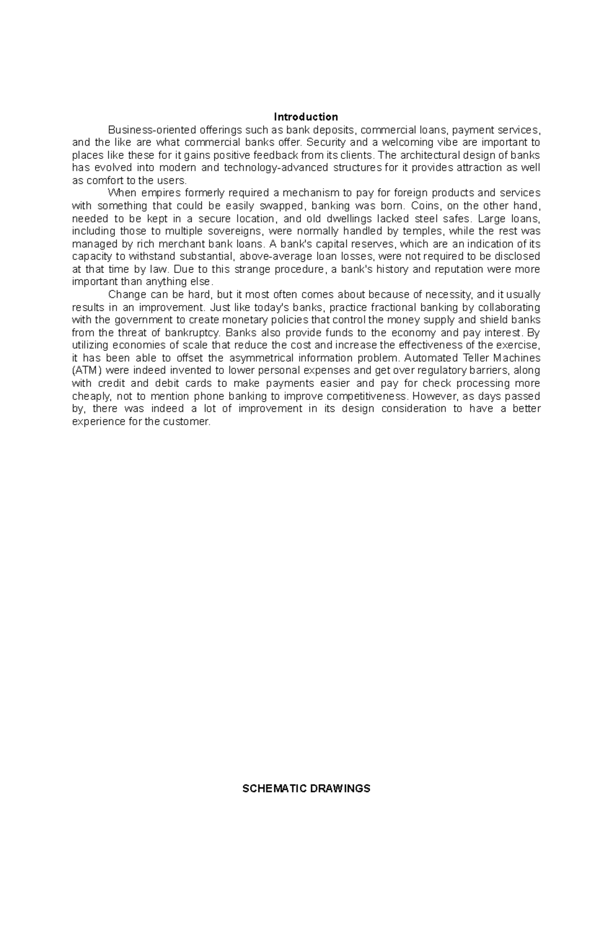 Schematic Drawings assignment - BS Architecture - Studocu