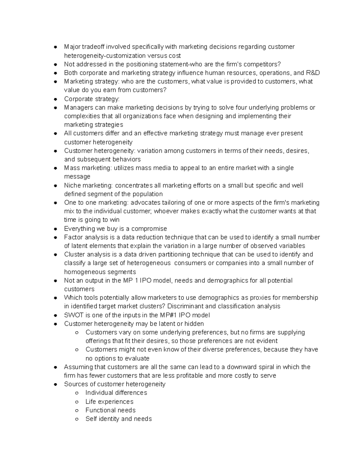 MARK460-Chapter 2 - Key Concepts in Customer Heterogeneity and ...