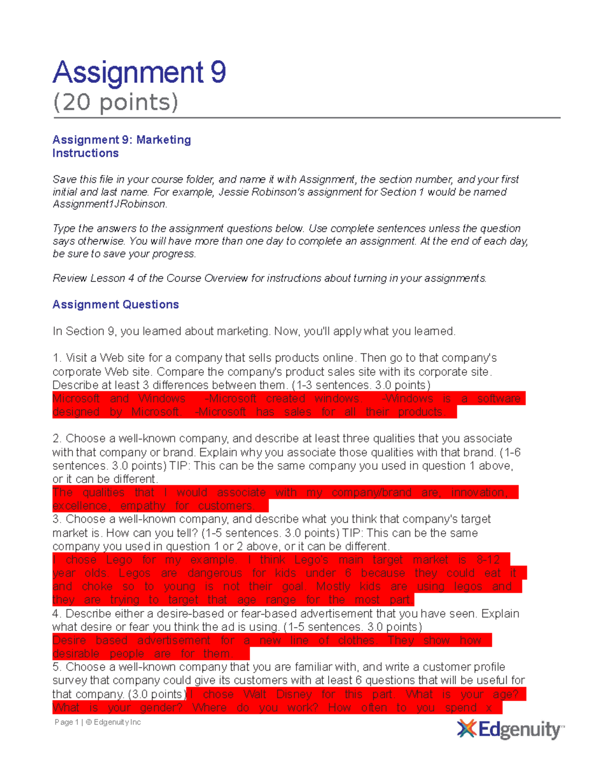 Assignment 9 - EL5732 - for classs - Assignment 9 (20 points ...