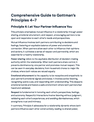 Comprehensive Guide to Relationship Principles and Conflict Resolution ...