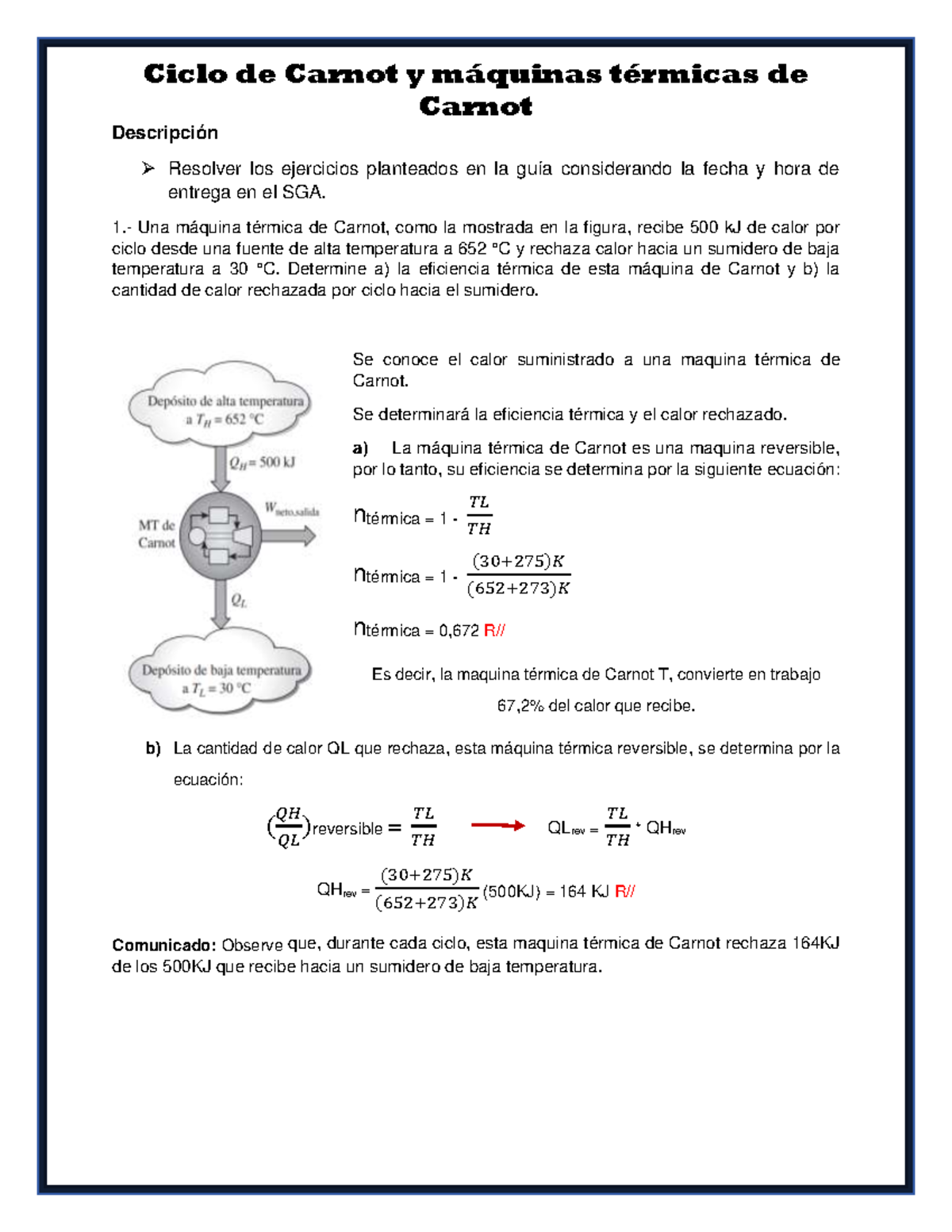 Ciclo de Carnot y máquinas térmicas de Carnot - Ciclo de Carnot y ...