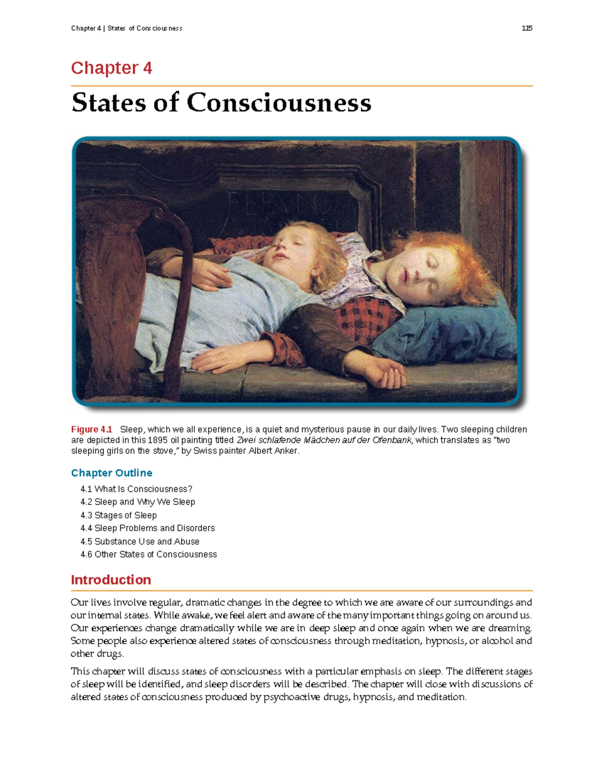 Chapter 4: States of Consciousness - Sleep, Disorders, and Substance ...