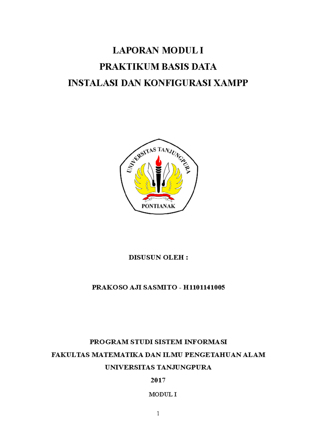 Laporan Praktikum Basis Data Modul 1: Instalasi & Konfigurasi XAMPP ...