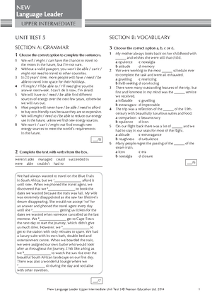 M10 LL TES Uinglb 8445 U10 - NEW New Language Leader Upper Intermediate ...