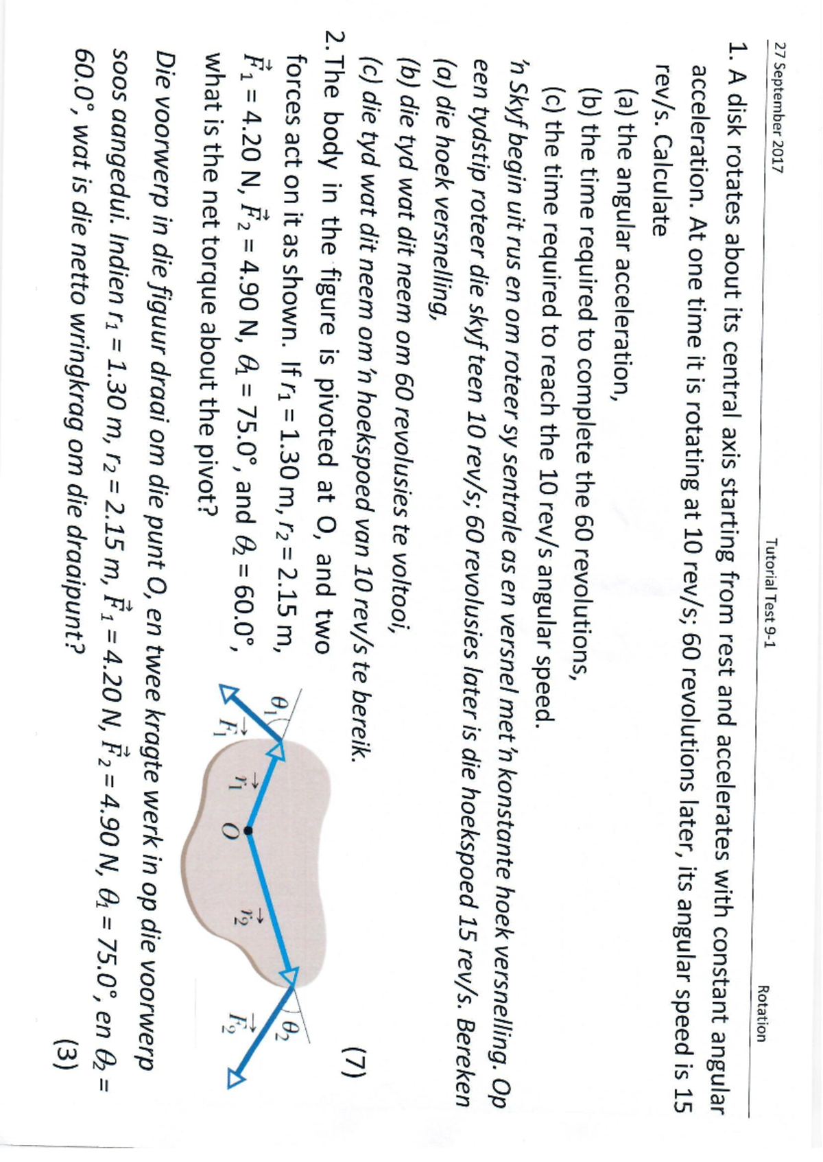 Tut Test 9 solutions - Tut8 - FSK116 - Studocu