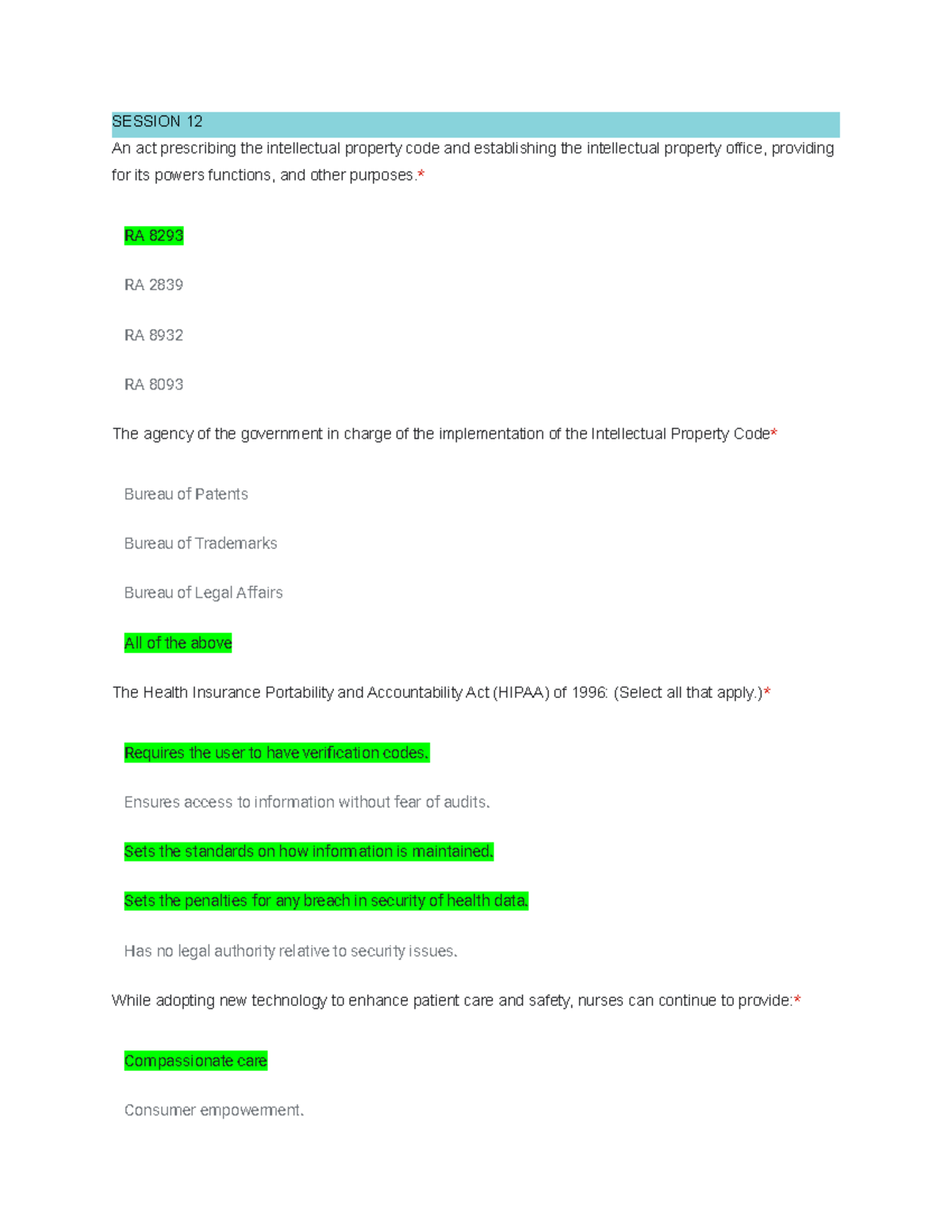 Nur014-CFU-1213 - Intellectual Property and Netiquette Overview - Studocu