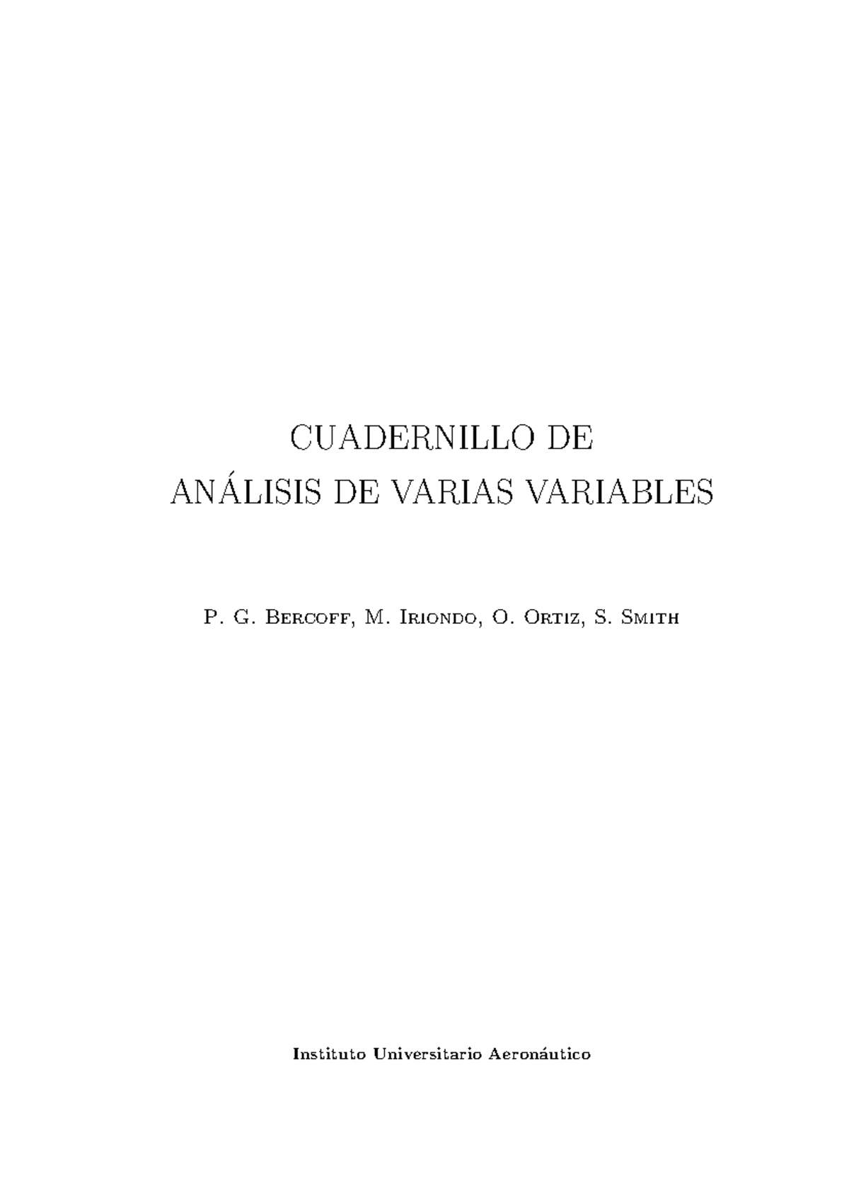 Cuadernillo de Análisis de Varias Variables - Curso CUADERNILLO 2 - Studocu