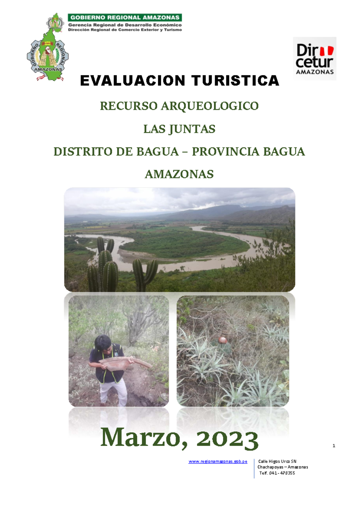 Evaluación Turística del Recurso Arqueológico Las Juntas - Bagua - Studocu