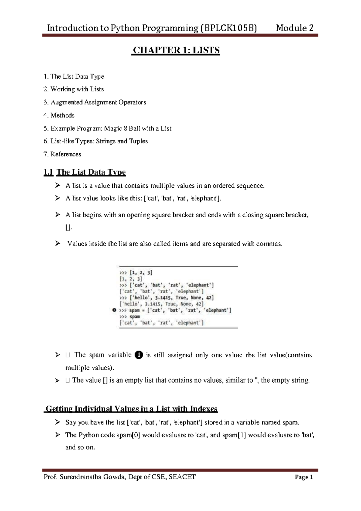 Module 2 Python - Unit IV Modelling and Prediction of performance ...