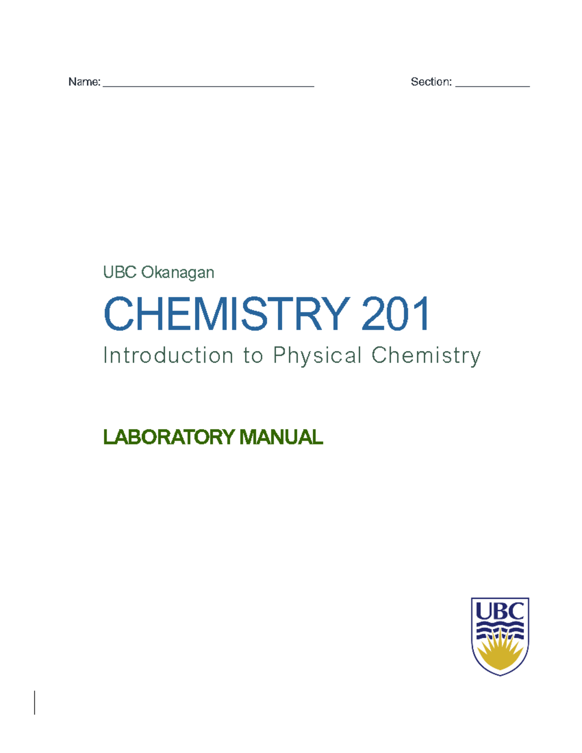 CHEM 201 Lab Manual & Safety Guidelines 2025 - Studocu