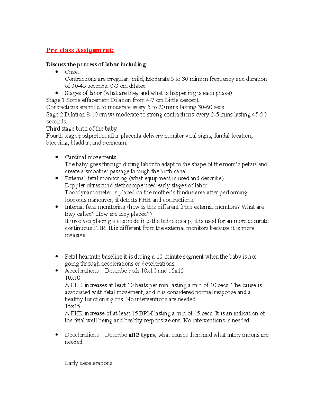 N306 week 2 PCA - pre class assignment - Pre-class Assignment: Discuss ...