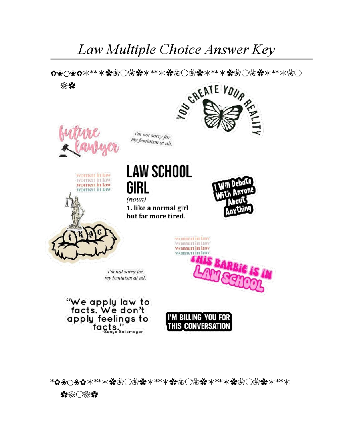 Law MCQ Answer Key 2011-2017: Commonwealth Caribbean Legal Principles ...