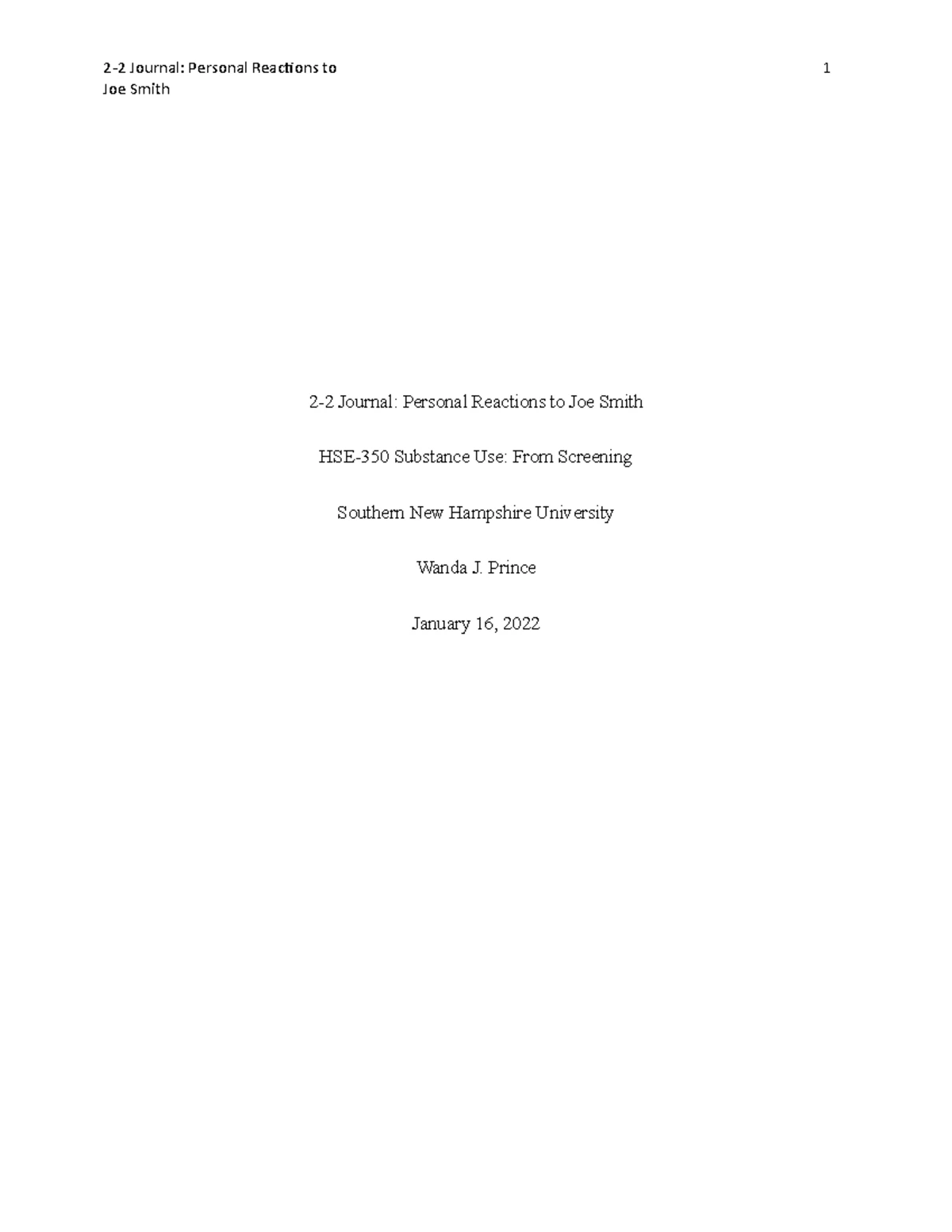 HSE 350 SMART Goals Worksheet for Substance Abuse Recovery - Studocu