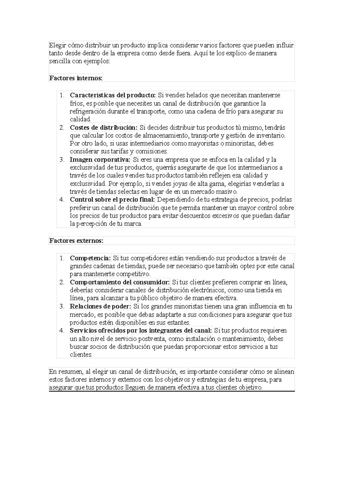 Apuntes sobre Distribución de Productos - Política T 7 - Studocu